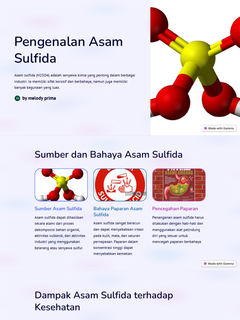 Pengenalan Asam Sulfida | PDF | Sains & Matematika
