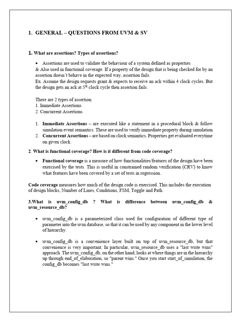 UVM Verification Concepts Explained | PDF | Parameter (Computer Programming) | Class (Computer ...