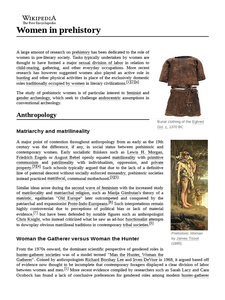 (Egtved Girl) Women in Prehistory | PDF