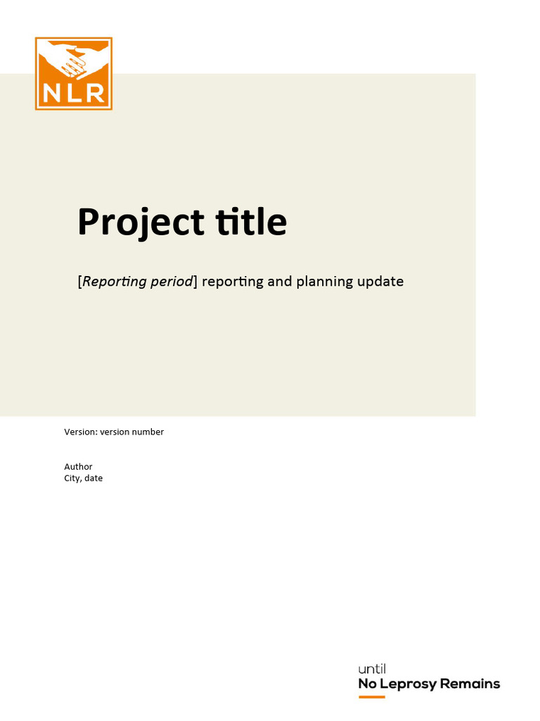 NLR Report Template | PDF | Risk | Information