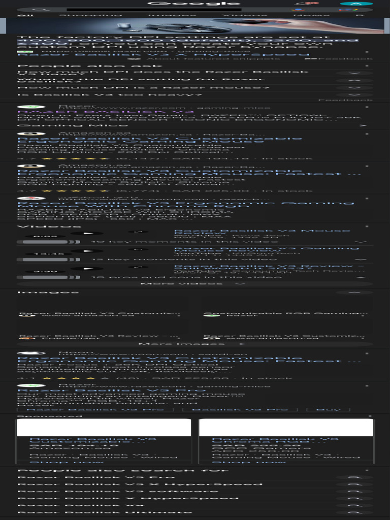 Razer Basilisk v3 Dpi - Google Searchh | PDF | Software | Computing