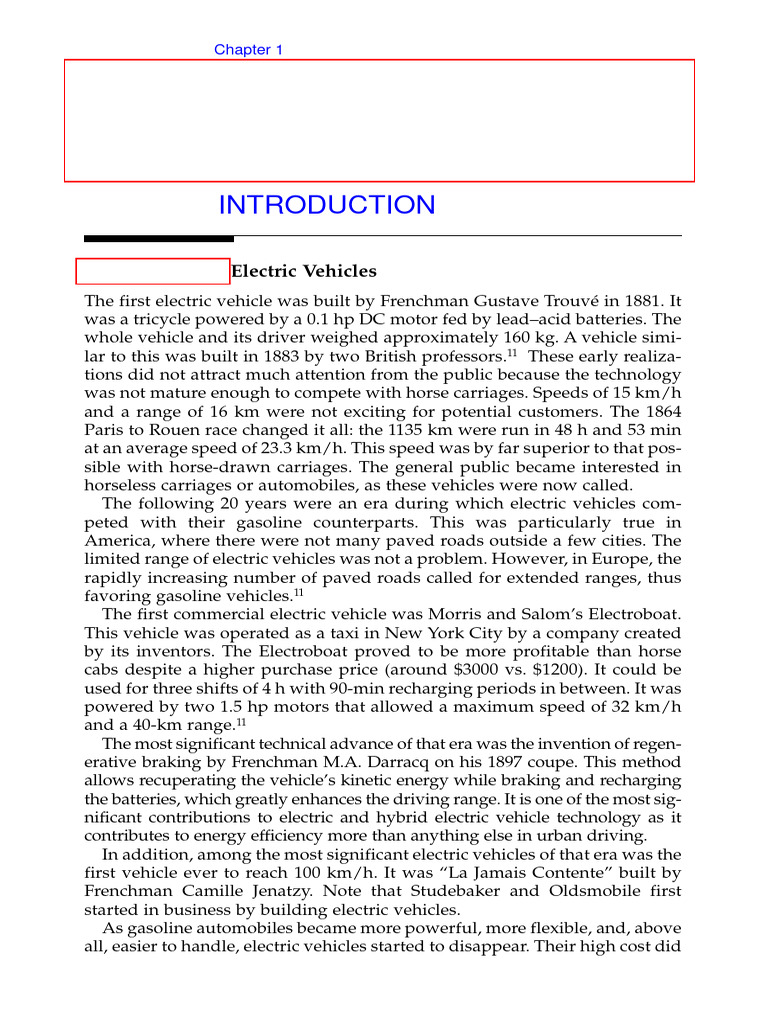 Chapter 0 - Introduction Electric-Hybrid Vehicle | PDF | Hybrid Vehicle ...