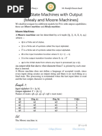 Moore Mealy Practice Problems 29052023 112044pm | PDF