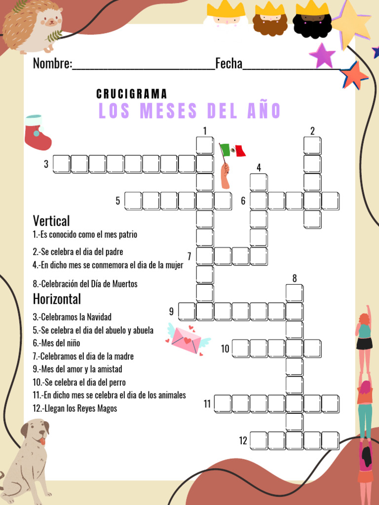 El Cuerpo Humano Crucigrama Ficha de Ejercicios Marrón Ilustrativo | PDF