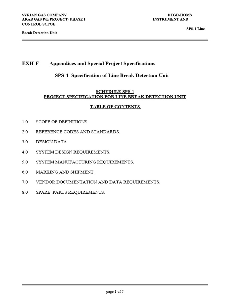 Line Break Detection SPS 1 | PDF | Valve | Actuator