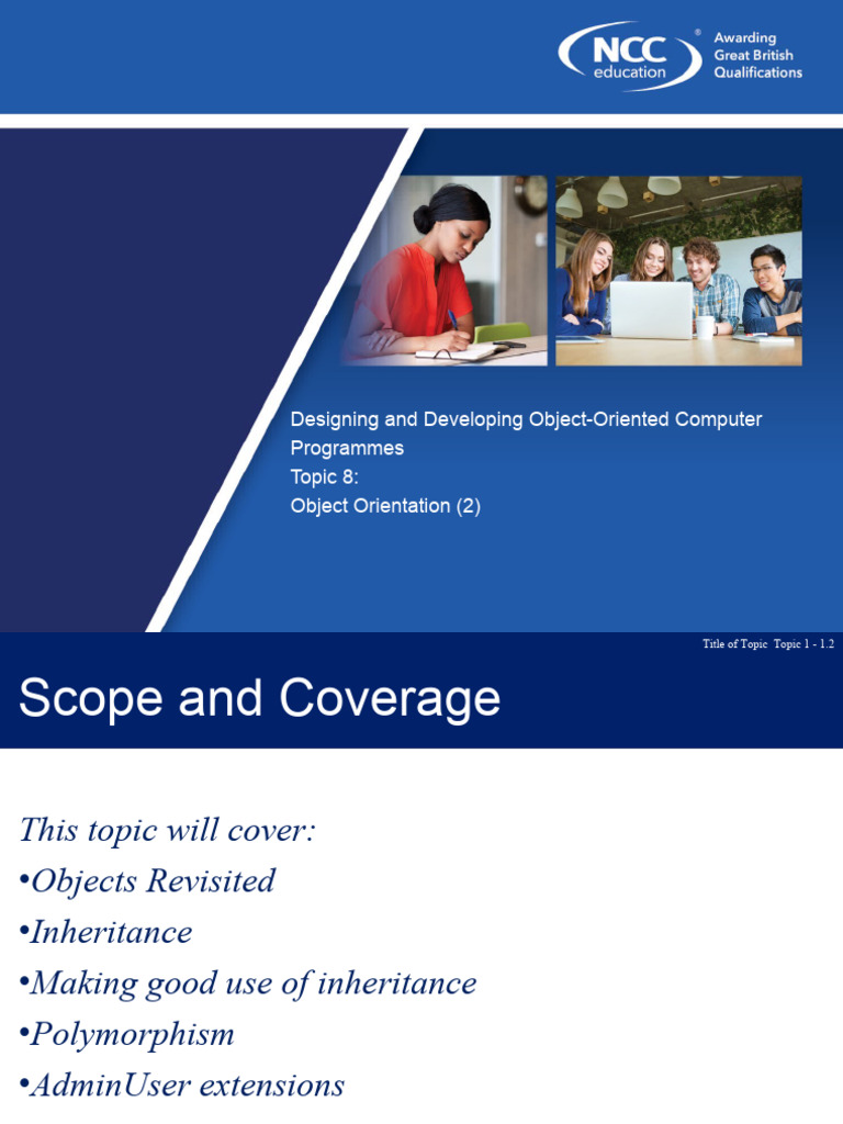 Ddoocp Topic 8 | PDF | Class (Computer Programming) | Method (Computer ... Ddoocp Topic 8 | PDF | Class (Computer Programming) | Method (Computer ...