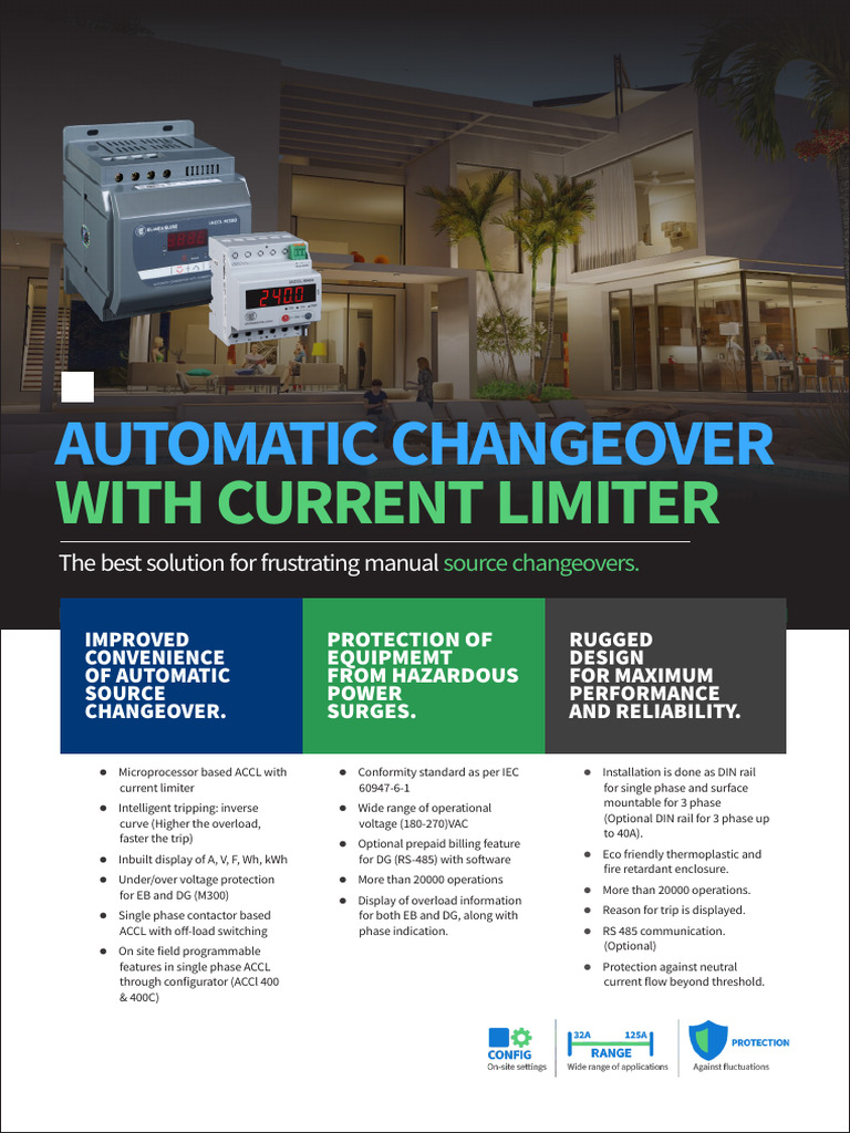 Automatic Changeover With Current Limiter 1 39d37a8452 | PDF ...