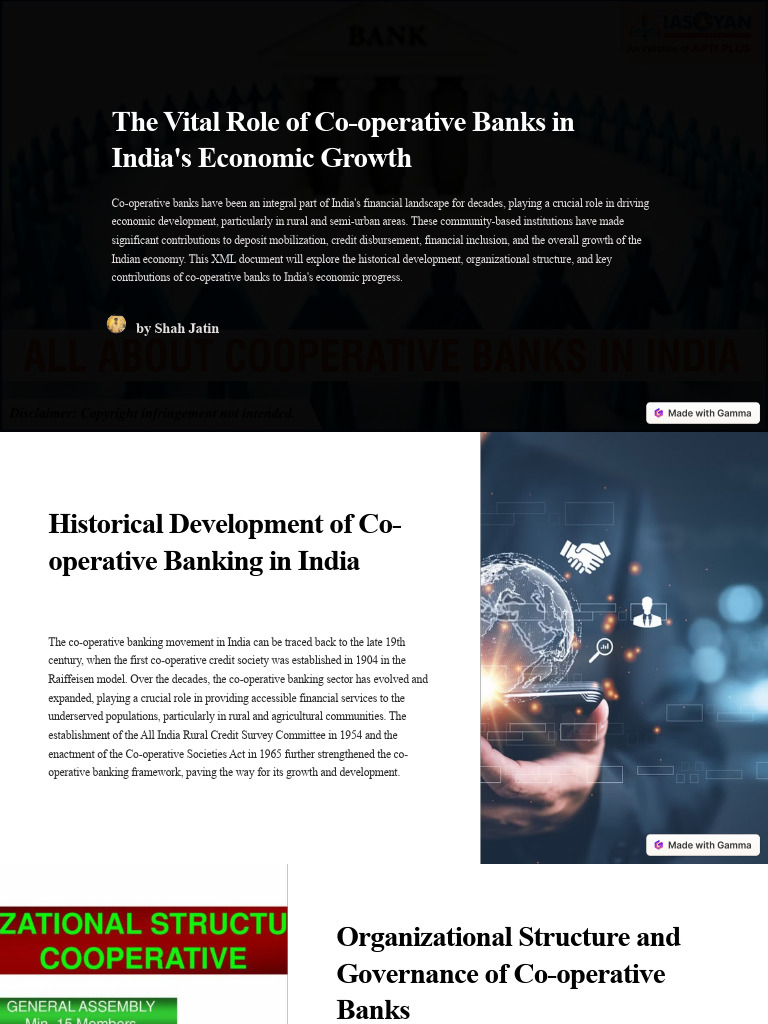 Co-operative Banks: Key to India's Growth | PDF | Financial Inclusion ...