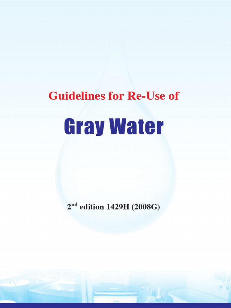 Guidelines For Reuse of Gray Water-1 | PDF | Sewage Treatment ...