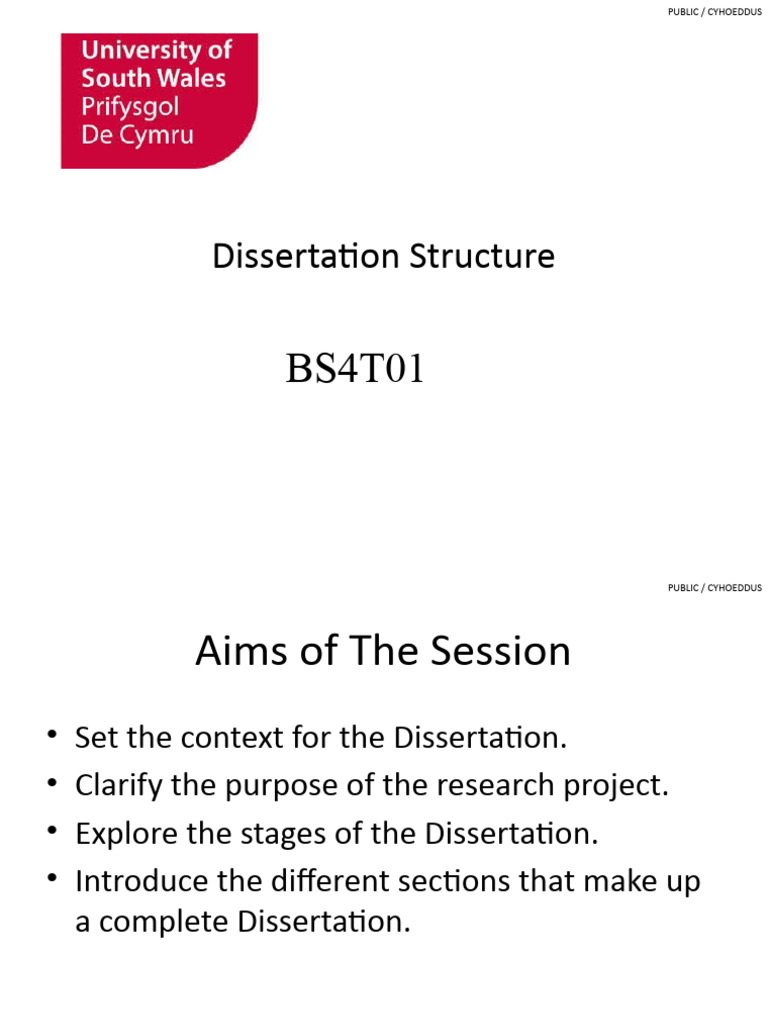 L1_Dissertation structure | PDF | Thesis | Methodology