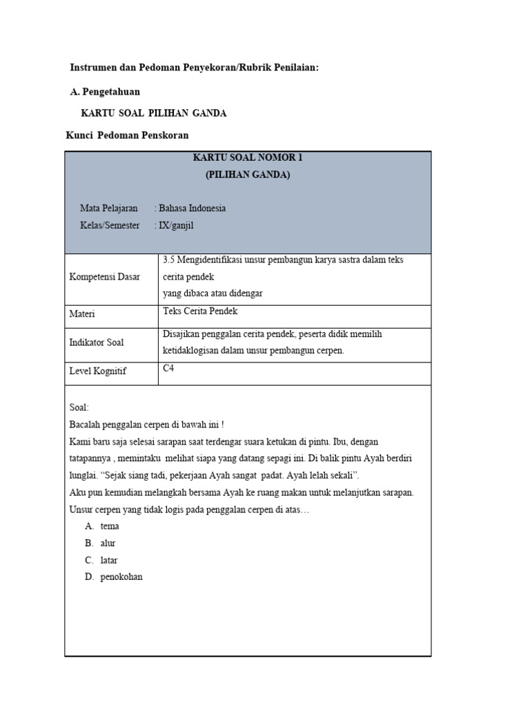 Evaluasi TW Iv | PDF