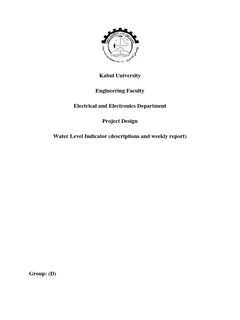 water level indicator 1st week | PDF | Electrical Network | Resistor