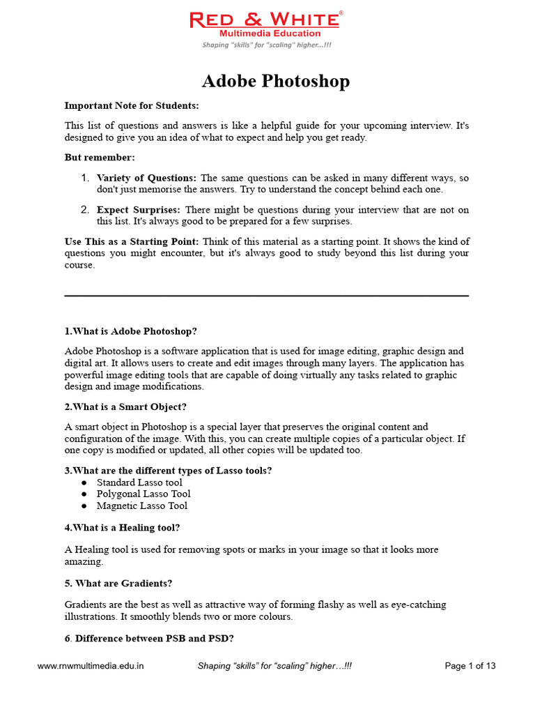 PS Assignments | PDF | Adobe Photoshop | Rgb Color Model
