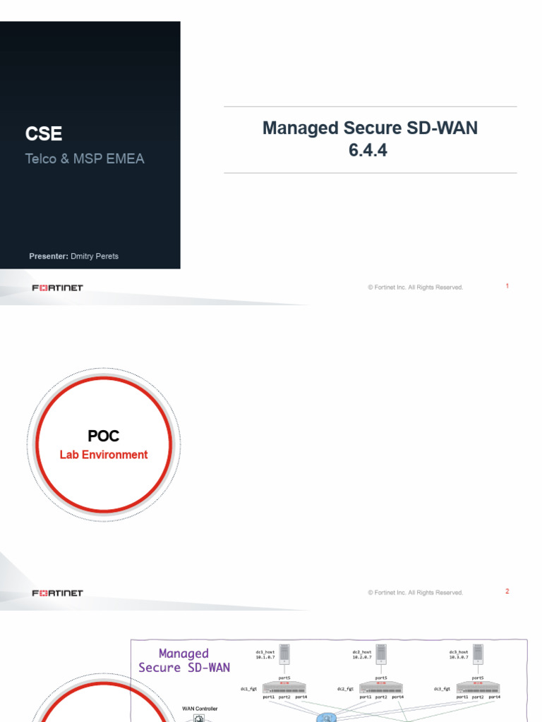 Managed Secure SD-WAN Workshop 6.4.4 | PDF | Information Technology ...