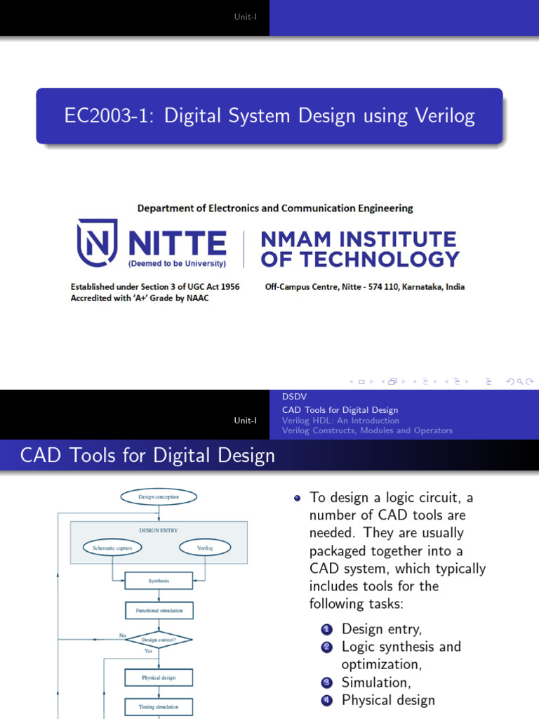 02_DSD_Presentation (1) | Download Free PDF | Hardware Description Language | Logic Synthesis