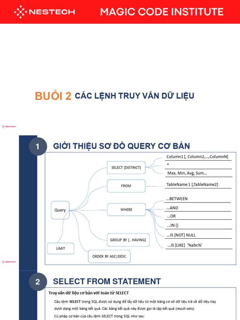 Slide Lesson 2 SQL Server Lv1 | PDF