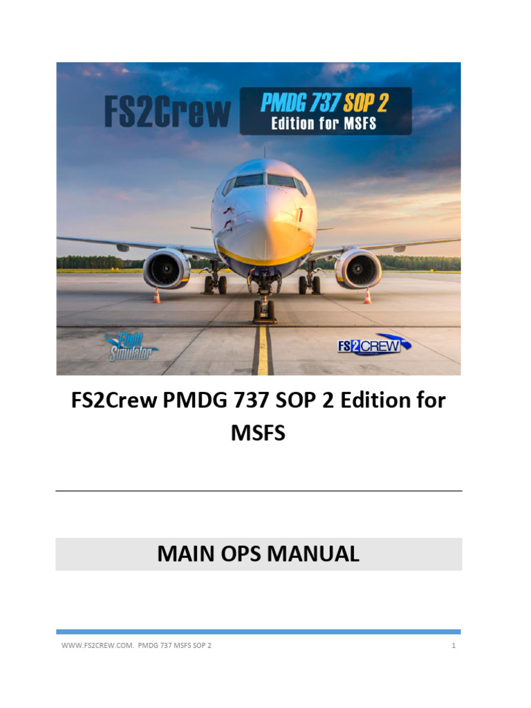 Fs2crew Msfs PMDG 737 Sop2 Main Ops | PDF | Takeoff | Icon (Computing)