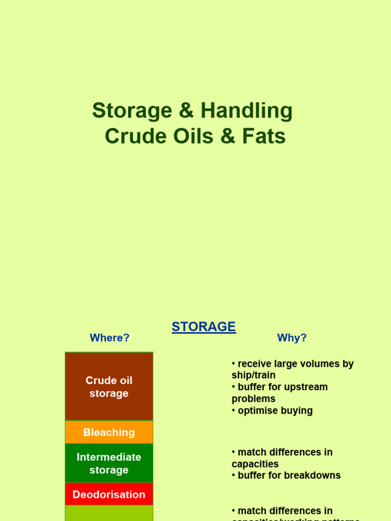 Crude Oil Storage and Handling Guide | PDF | Solubility | Oil