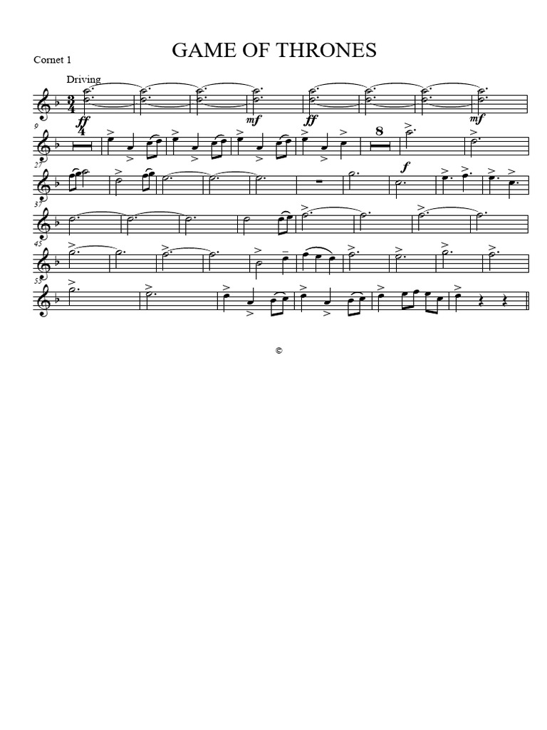 Game of Throne Cornet 1 | PDF