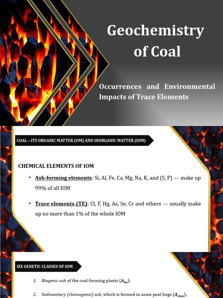 Chapter 3 Coal | PDF | Geochemistry | Minerals