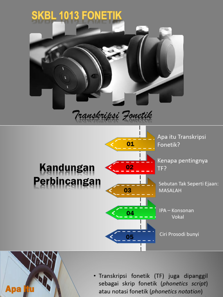 SKBL 1013 Transkripsi Fonetik | PDF