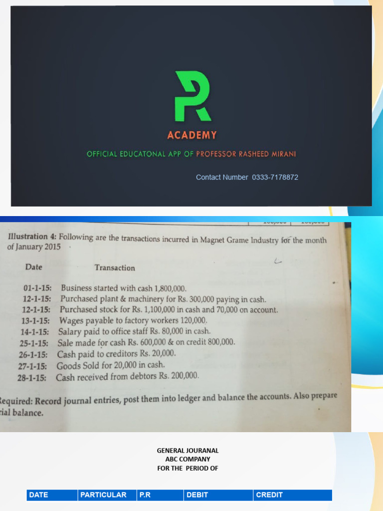 General Jouranl Transaction | PDF | Debits And Credits | Retained Earnings