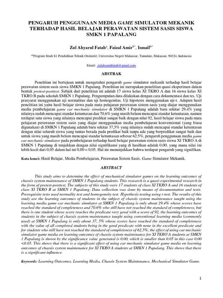 Jurnal Skripsi Zul Ahyarul Fatah | PDF