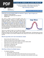 Bladder Training | PDF | Urinary Incontinence | Health Sciences