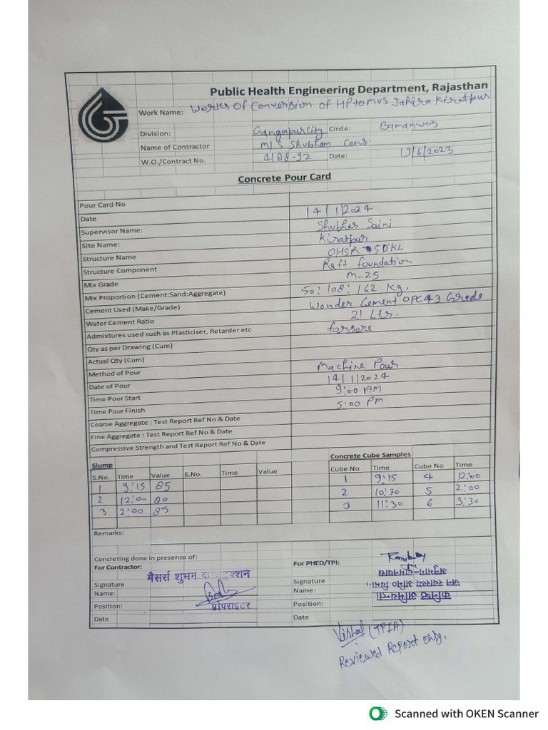 Pour Card Raft Foundation 50kl | PDF