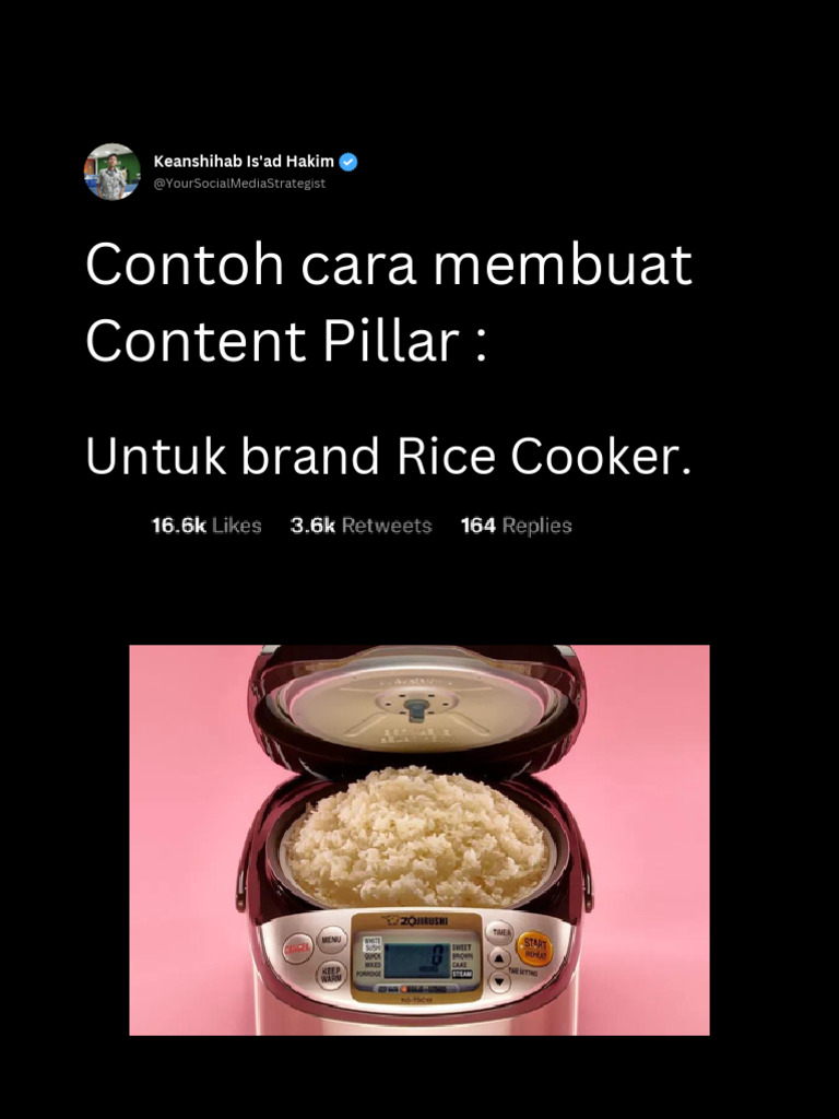 Contoh Content Pillar Untuk Brand Rice Cooker 1717669016 | PDF | Bisnis
