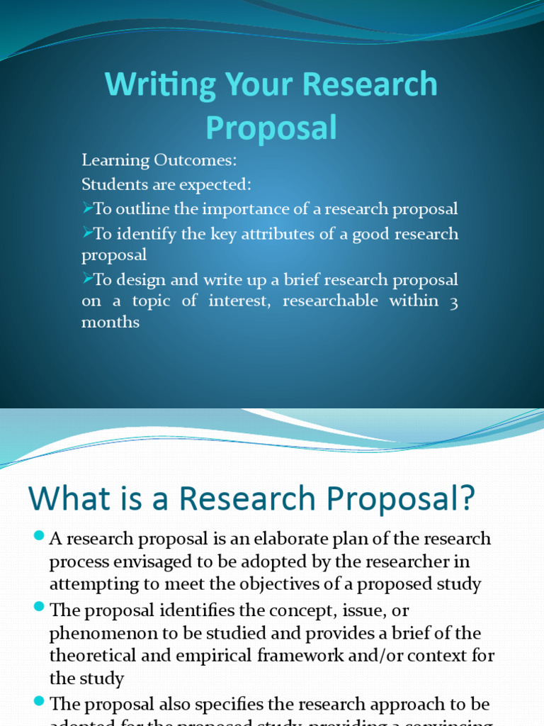 Writing_Your_Research_Proposal | PDF | Hypothesis | Methodology