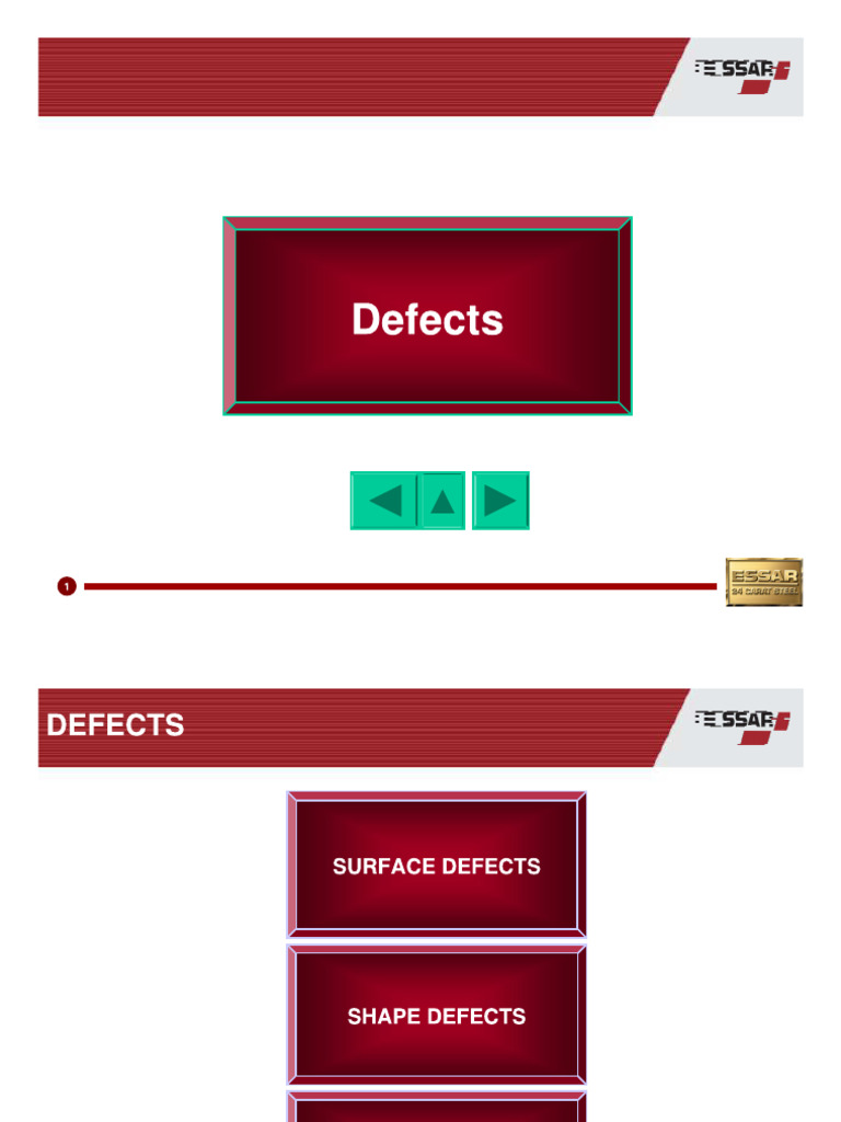 DEFECTS in CRCA SHEET | PDF