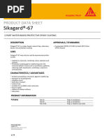 Sikagard®-170 CR Epoxy Coating Guide | PDF | Acid | Coating