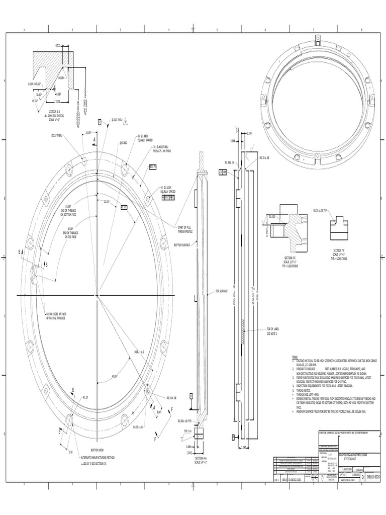 DB102 0320 (Clamp Ring Cone) Rev.4 | PDF | Materials | Secondary Sector ...