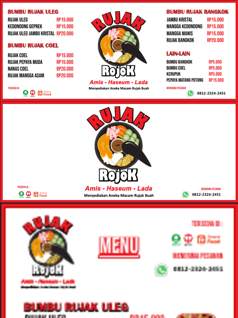 Spanduk Rujak Rojok | PDF