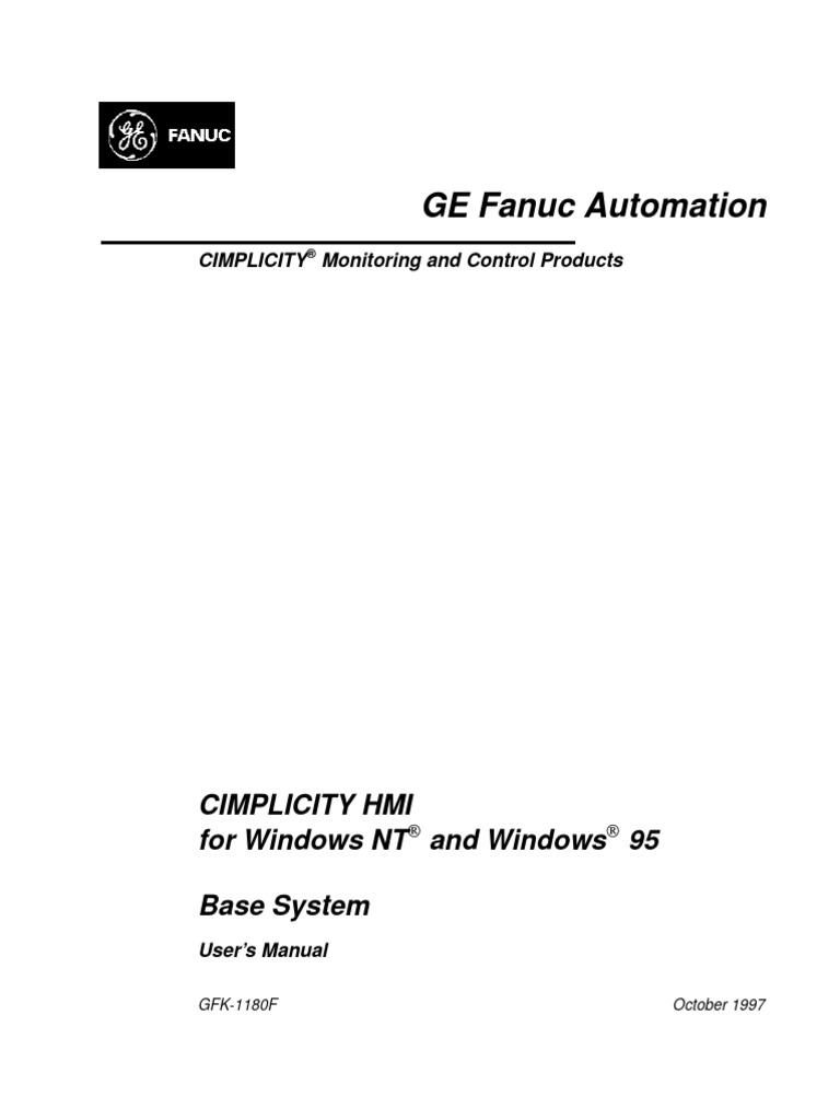 Cimplicity Users Manual Gfk1180f | PDF | Microsoft Windows | Databases
