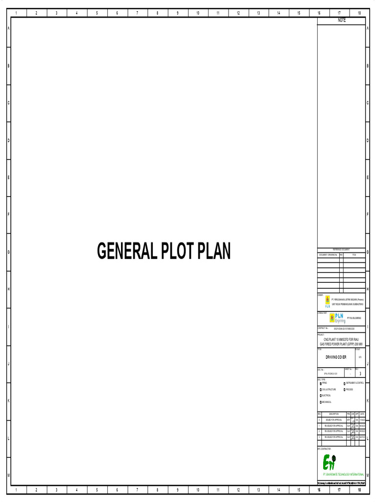 0P16-I-PI-DWG-01-001 - R3 General Plot Plan | PDF | Electrical ...