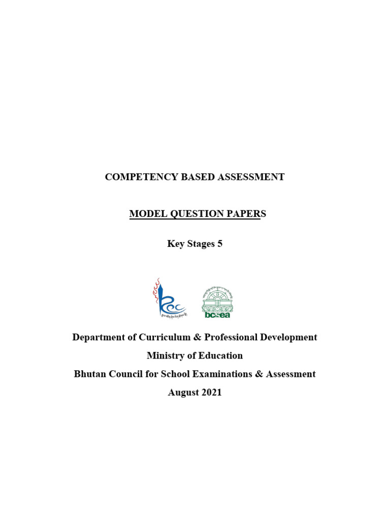 Competency-Based Assessment Papers | PDF | Educational Assessment ...