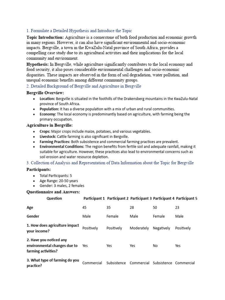 Formulate A Detailed Hypothesis and Introduce The Topic | PDF ...