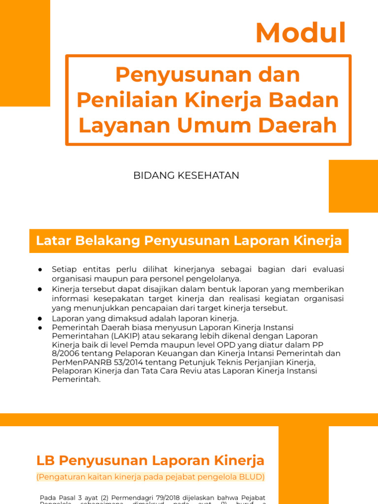 (Ringkas) FISIP - Modul Kinerja BLUD Bidang Kesehatan Final | PDF