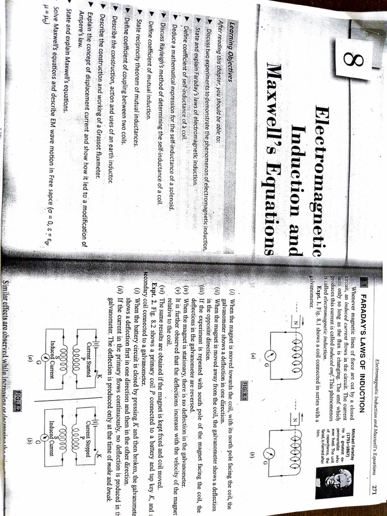 Electromagnetic Induction And Maxwell Equations Pdf Electromagnetic