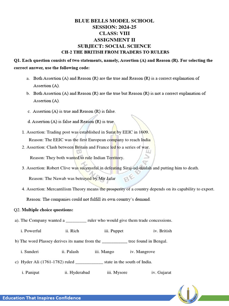 The_Britishers_from_Traders_to_Rulers_AssignmentII | PDF