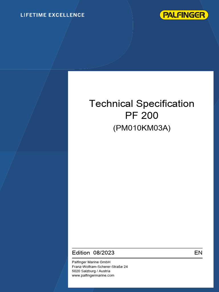 PF200 Technical Data Sheet | PDF | Alternating Current | Engines