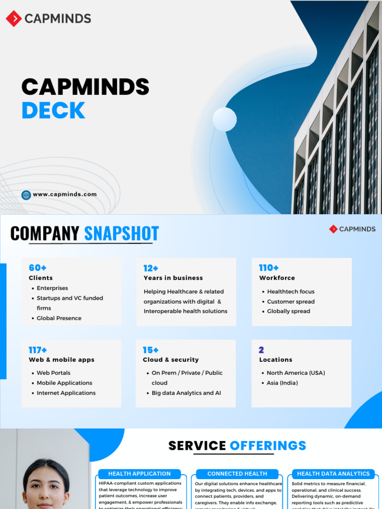 CapMinds Deck | PDF | Electronic Health Record | Cloud Computing