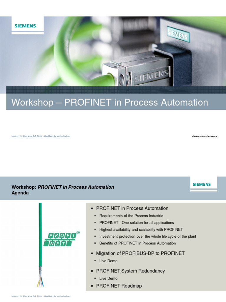 w04 Profinet in Process Automation Pete Brown | PDF | Ethernet ...
