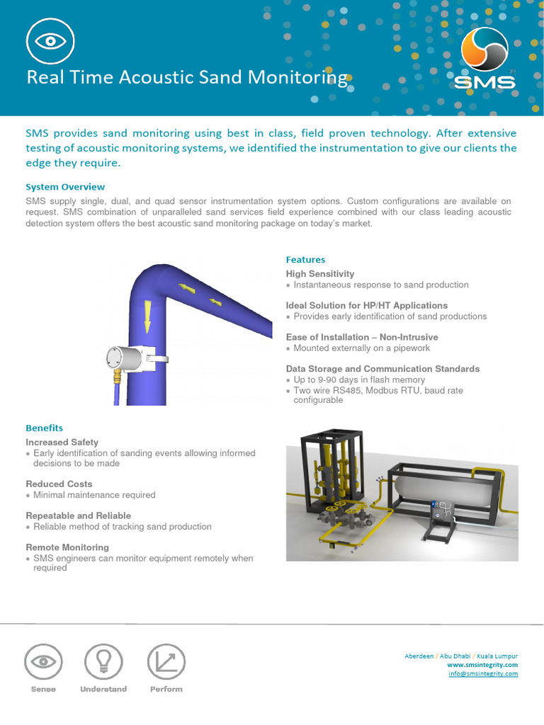 SMS Real-Time Acoustic Sand Monitoring | PDF | Instrumentation ...