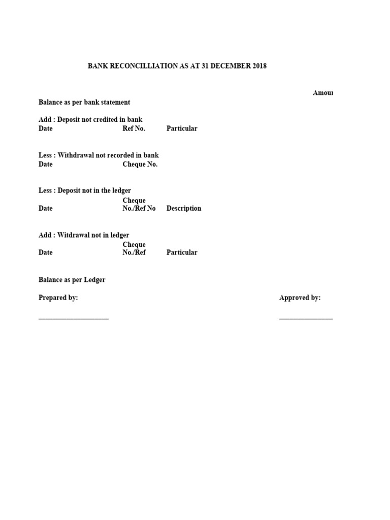 CONTOH BANK RECON | PDF