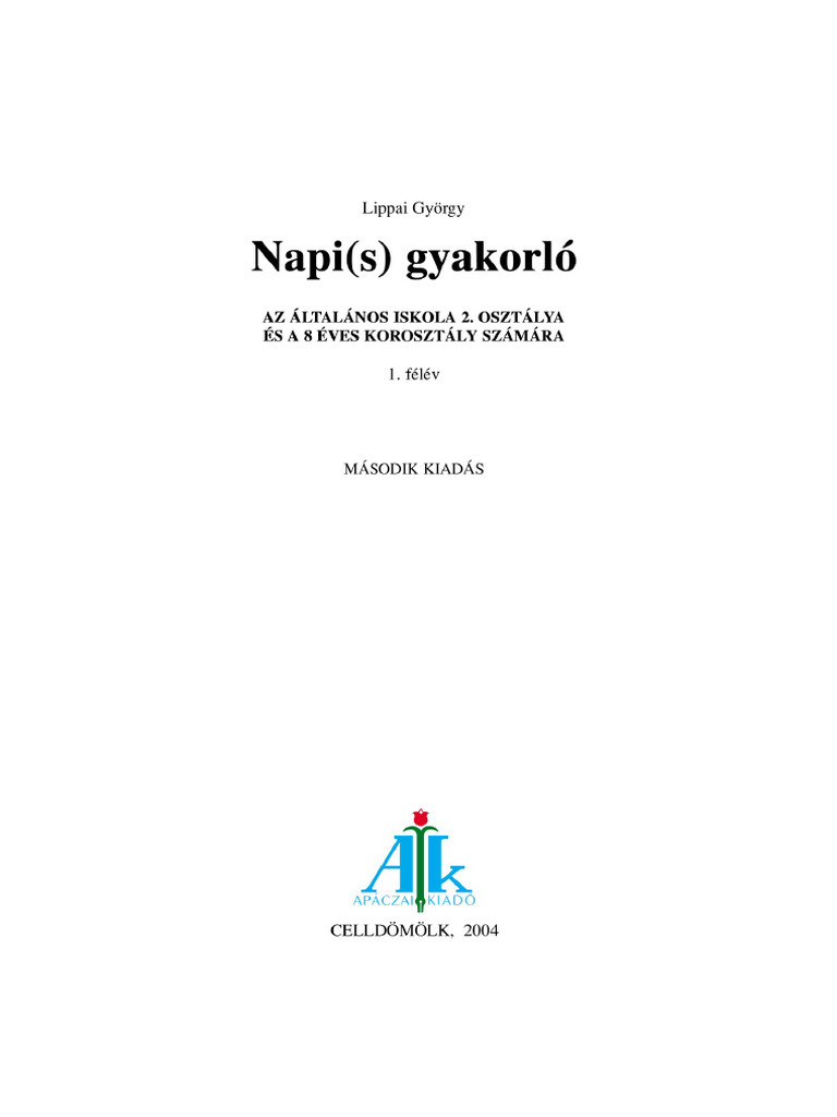 Napi(s) Gyakorló 2.o - 1 Félév | PDF