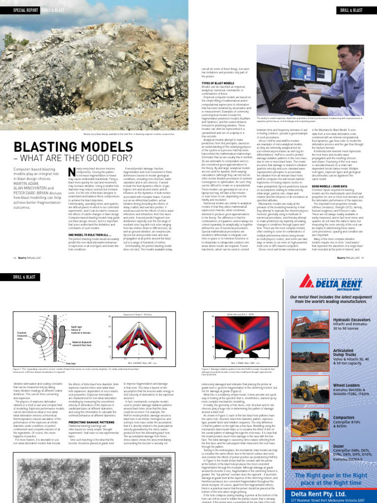 Blasting Models - Quarry Magazine Australia February 2017 | PDF ...