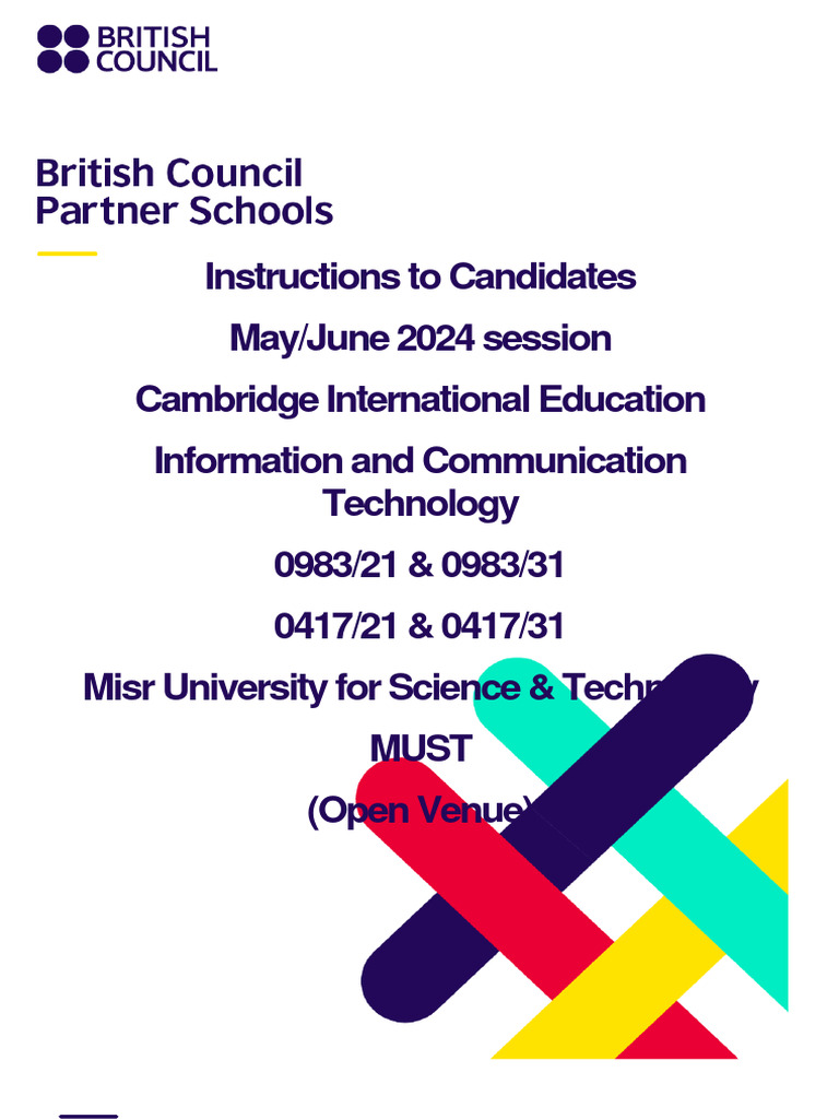 ICT MUST Instructions Open Venue MJ 24 | PDF | Qr Code | Information ...